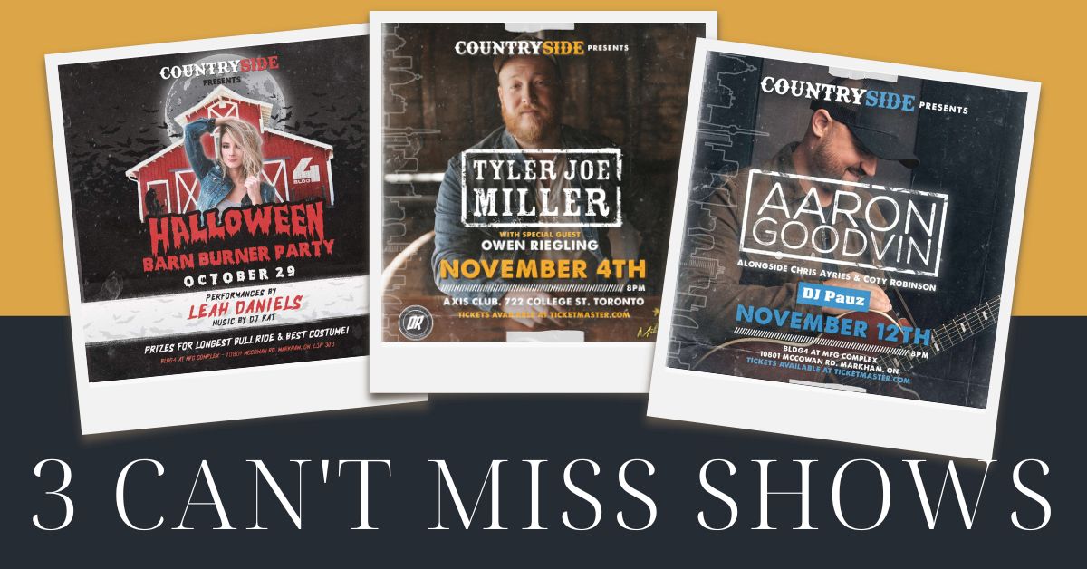 3 Can't Miss Concerts In The GTA This Fall | Front Porch Music
