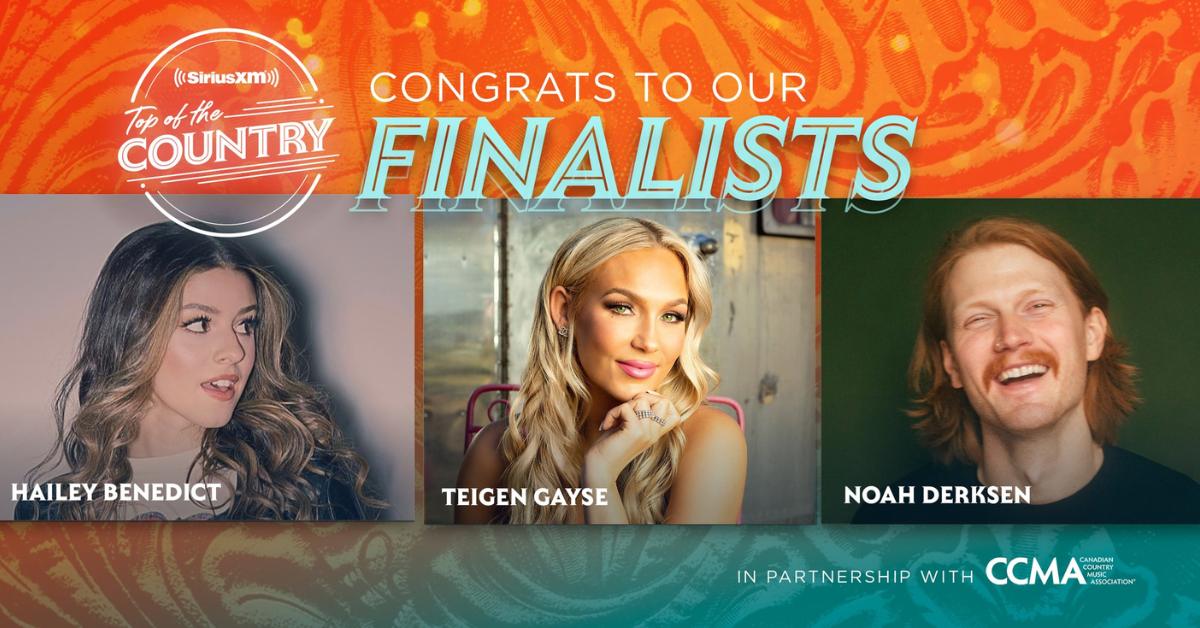 SiriusXM’s Top Of The Country 2023 Finalists Announced
