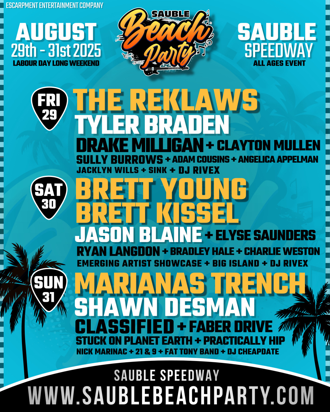 2025 Sauble Beach Party: Full Lineup, Tickets and more | Front Porch Music
