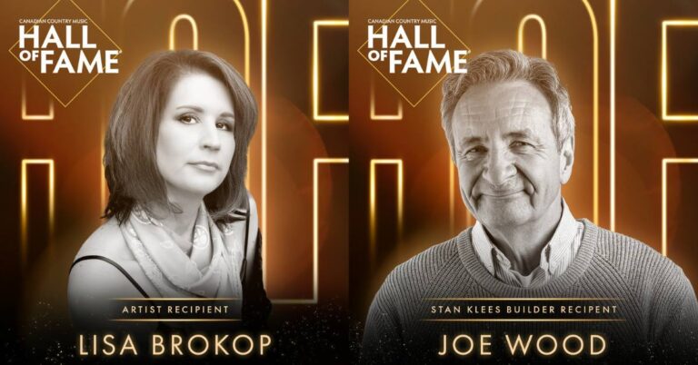 2025 Canadian Country Music Hall of Fame inductees Lisa Brokop & Joe Wood